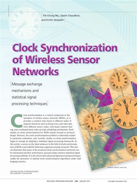Pdf Clock Synchronization Of Wireless Sensor Networks
