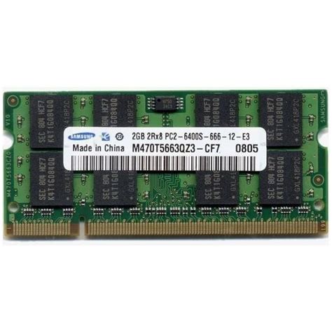 Модуль оперативной памяти 2 ГБ Ddr2 Pc6400 800 Mhz Cl 6 M470t5663qz3