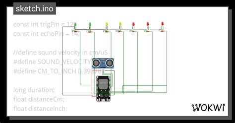 Sensor Parkir Esp 8266 Wokwi Esp32 Stm32 Arduino Simulator