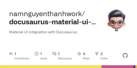 Github Namnguyenthanhworkdocusaurus Material Ui Template Material