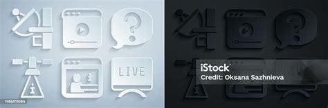 정보 말풍선 채팅 위성 라이브 보고서 스트림 및 레이더 아이콘을 설정합니다 벡터 3차원 형태에 대한 스톡 벡터 아트 및 기타 이미지 3차원 형태 Brand Name