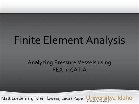 Ppt Finite Element Analysis Powerpoint Presentation Free Download
