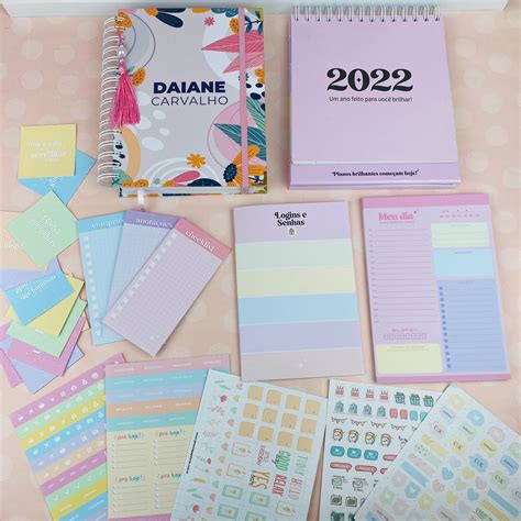 Kit Planner 2022 Coleção Candy Color Planners E Agendas Presentes