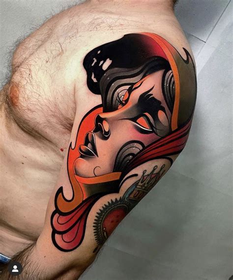 Pin By Nando Ltr On Cliente Neo Traditional Art Ancient Art Tattoo