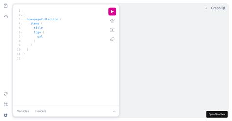 Contentful Graphql Homepage Codesandbox