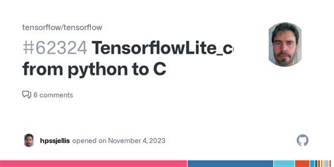 Tensorflowliteconverter From Python To C · Issue 62324 · Tensorflowtensorflow · Github