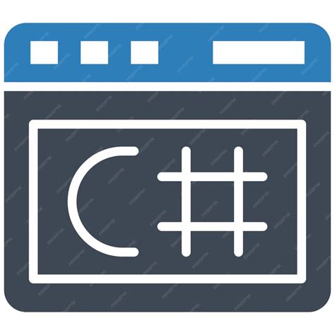 Premium Vector C Sharp Vector Illustration Style Premium Vector C Sharp Vector Illustration Style