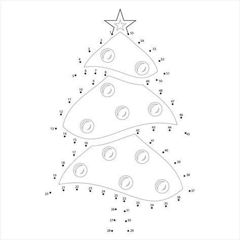 크리스마스 트리 연결 점 별 의 카드 Png 일러스트 및 벡터 에 대한 무료 다운로드 Pngtree