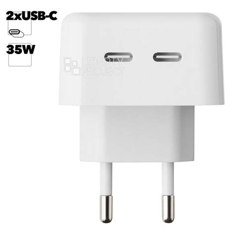 СЗУ USB C С 35W Power Adapter с двумя выходами USB Type C MHJE3ZM A