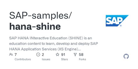 Github Sap Sampleshana Shine Sap Hana Interactive Education Shine