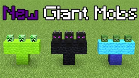 New Giant Mobs In Minecraft Youtube