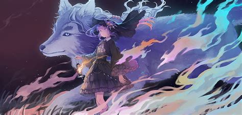 Anime Wolf Girl Wallpaper