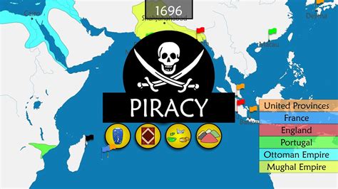 The History Of Piracy Summary On A Map Youtube