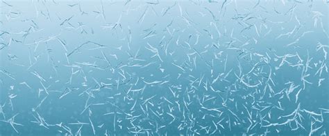 낮에 창문에 얼음 크리스탈이 있는 최소한의 조명 배경 푸른 빛의 유리 근접 촬영에 서리가 내린 질감 얼어붙은 창문 유리에 얼음 패턴의 흐릿한 미니멀리스트 흑백 배경이