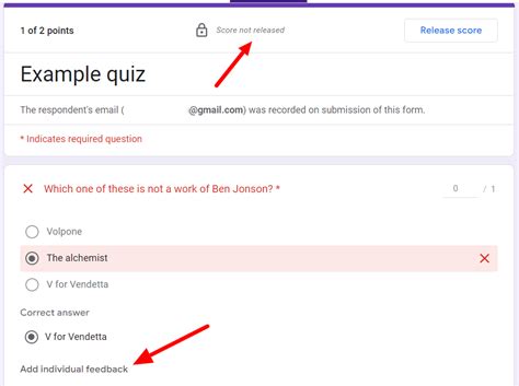 How To Release Scores On Google Forms