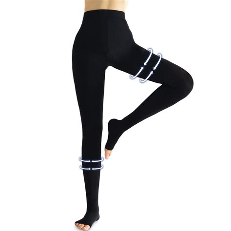 Medical Compression Pantyhose Women And Men20 30mmhg Open Toe Thigh High