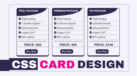 Code Prime Css Pricing Card Design And Hover Effect