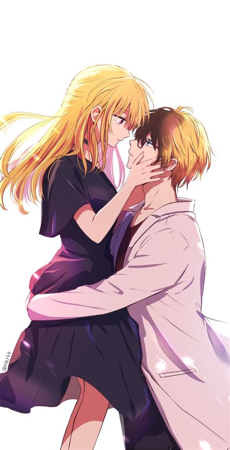 Hoshino Ruby Hoshino Aquamarine And Amamiya Gorou Oshi No Ko Drawn By Asgykk Danbooru