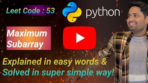 Leet Code 53 Maximum Subarray Youtube