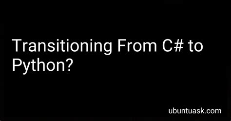 transitioning from c to python in 2025
