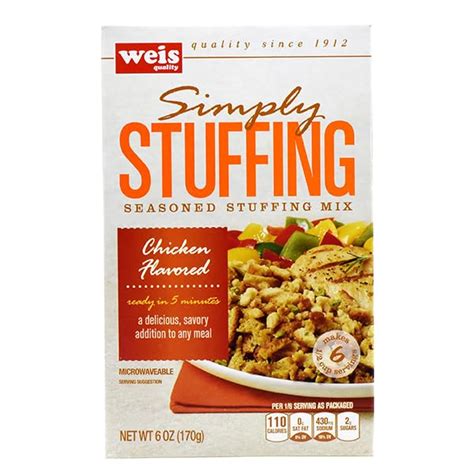 Weis Quality Stuffing Mix Chicken 6 Ounce Grocery