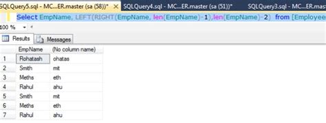 Removing The First And Last Character From A Table Column In Sql Server