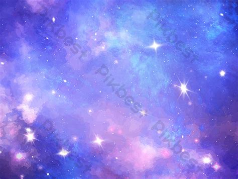 화려한 별이 빛나는 하늘 그림 일러스트 Psd 무료 다운로드 Pikbest