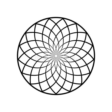 Abstract Geometric Circle Pattern Round Design Element Stock Vector Illustration Of Mandala