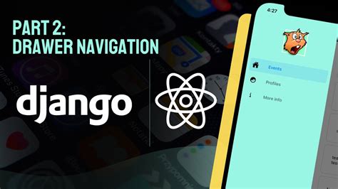 React Native With Django Part 2 Add Drawer Navigation Sidebar Youtube
