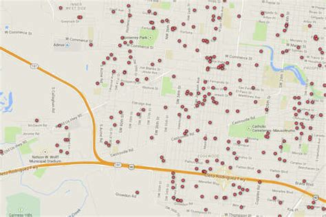 Registered Sex Offender Map Of San Antonio Area ZIP Codes