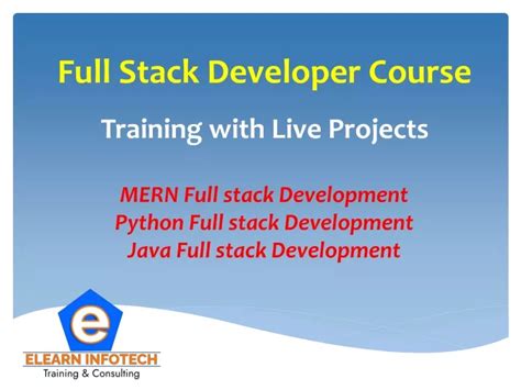 PPT Full Stack Developer Course In Hyderabad PowerPoint Presentation