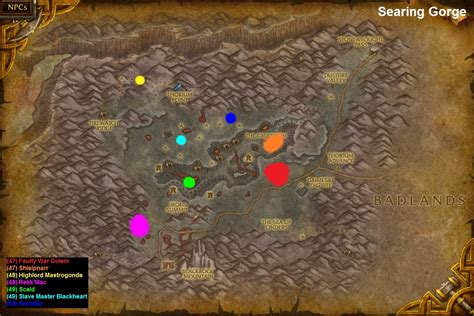 Wow Rare Spawns Searing Gorge Rare Spawns