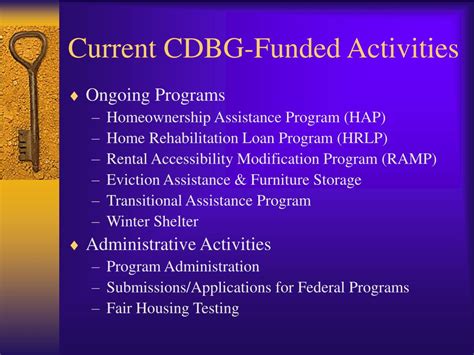 Ppt Community Development Block Grant Cdbg Program Powerpoint Presentation Id 985220