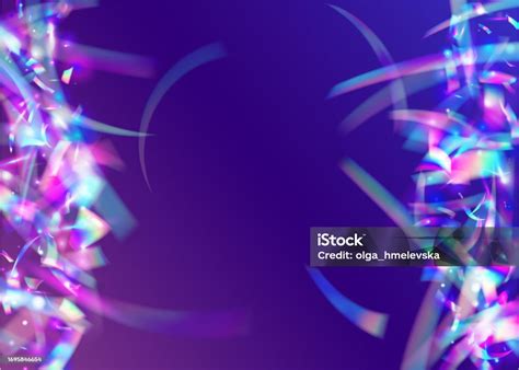 떨어지는 질감 홀리데이 아트 레이저 축제 일러스트레이션 크리스탈 스파클 프리즘을 흐리게 합니다 글리치 효과 핑크 메탈 틴셀