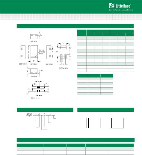 Sesd Series Enhanced Esd Diode Arrays Datasheet By Littelfuse Inc