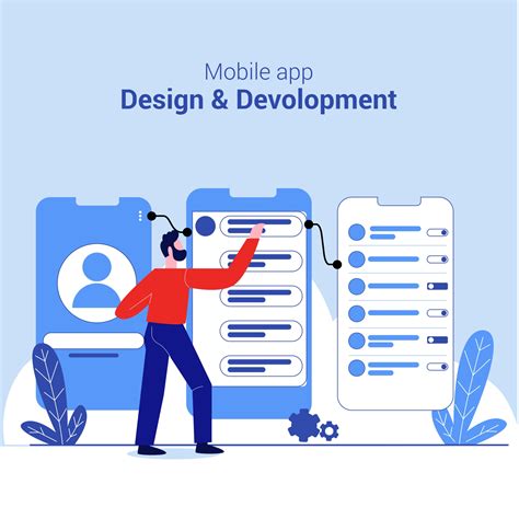 Mobile App Development Illustration Concept Vector Vector Art At Vecteezy