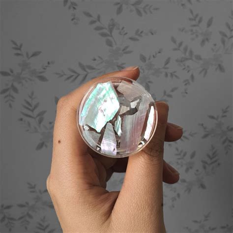 천연자개 그립 스마트톡 유리 달 아이디어스