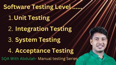 Md Abdullah Al Baky On Linkedin Software Testing Level And Its Detail
