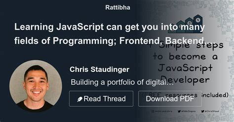 Learning Javascript Can Get You Into Many Fields Of Programming
