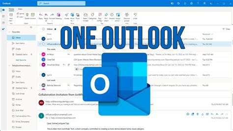 The New Microsoft One Outlook Windows Email Client Overview Youtube