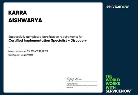 Karra Aishwarya On Linkedin Servicenow Cisdiscovery Certification Continuouslearning