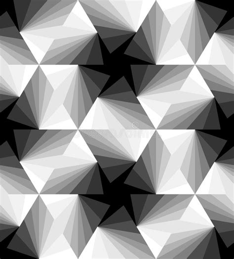 Seamless Polygonal Monochrome Pattern Geometric Abstract Background