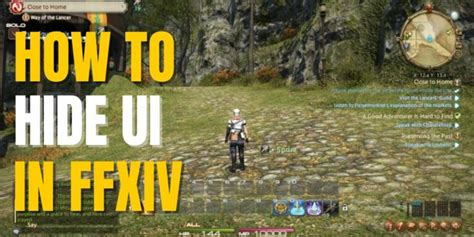 How To Hide UI In FFXIV PC PS4 PS5 How To Hide The HUD