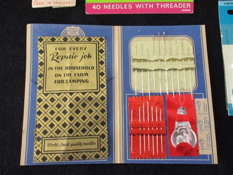 Vintage Needle Books Different Manufacturers Various Types Of Hand