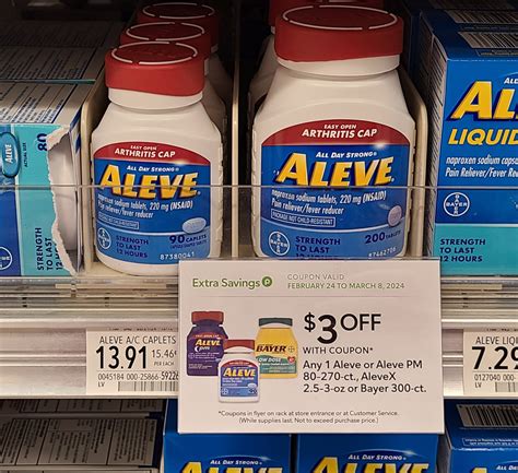 Aleve Coupons Make The Big Bottles As Low As 7 91 At Publix Regular Price 13 91 Iheartpublix