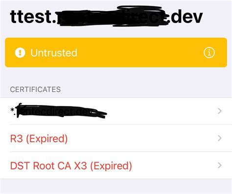 IOS Safari Could Not Establish A Secure Connection To The Server