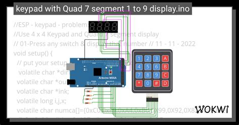 Keypad With 7 Segment 1 To 9 O Copy Wokwi Esp32 Stm32