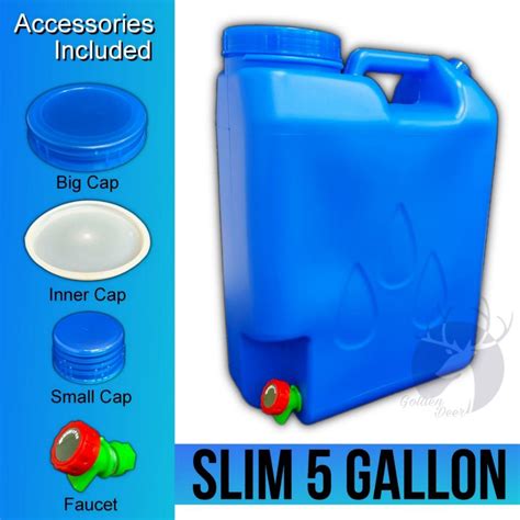 Water Container With Faucet Portable Water Can Water Storage