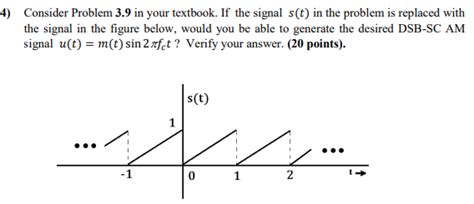 Solved Consider Problem In Your Textbook If The Signal Chegg