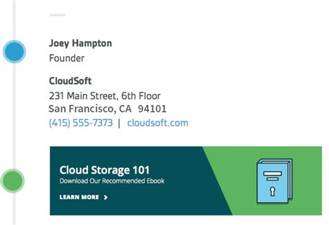 Sigstr Email Signature Block Layout
